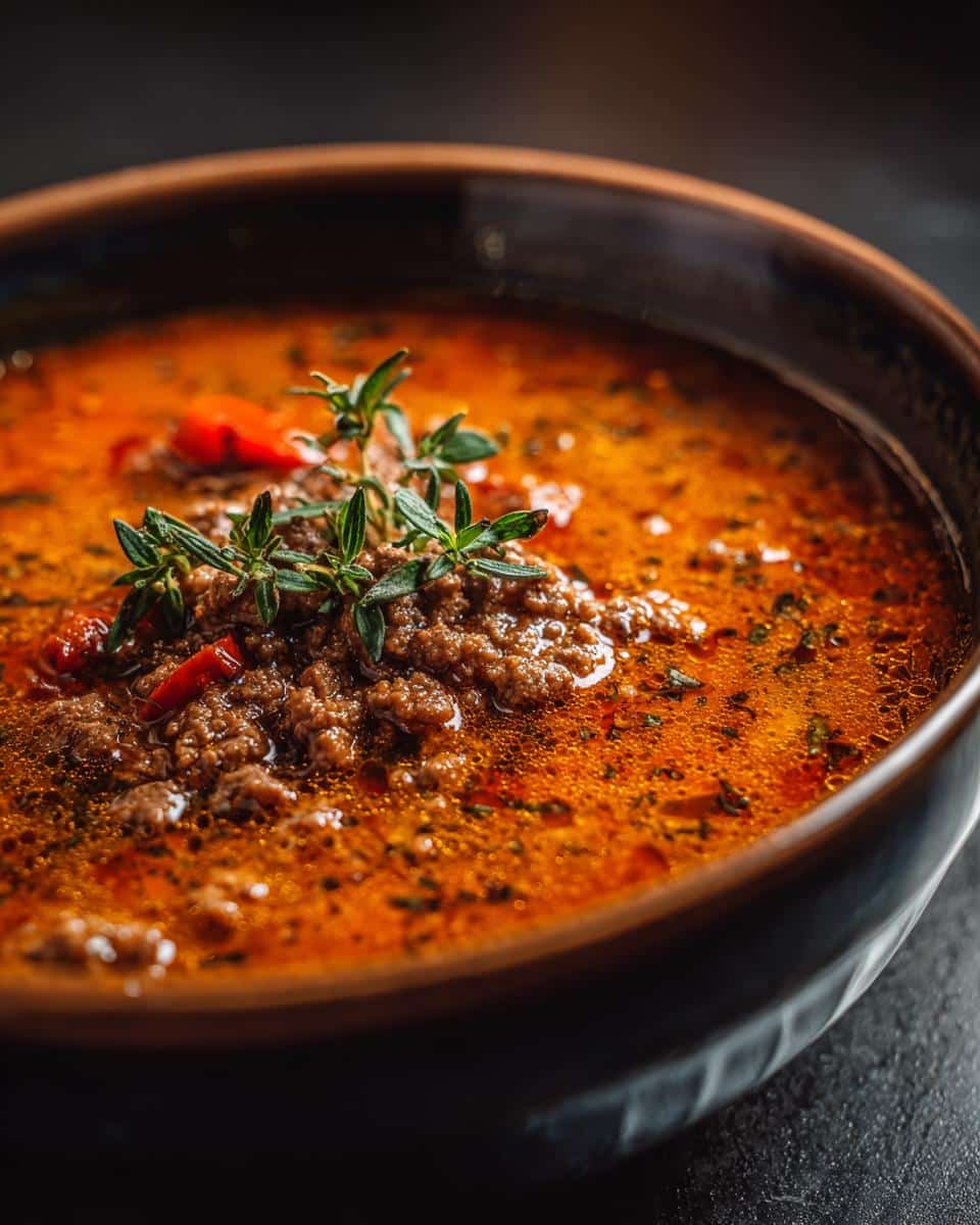 Comforting Soup with Ground Beef in Just 45 Minutes - recipesguides.net